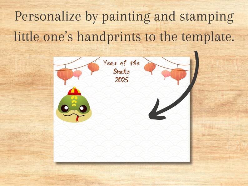 New Year Snake Craft, Lunar New Year, Chinese New Year, Baby Keepsake ...