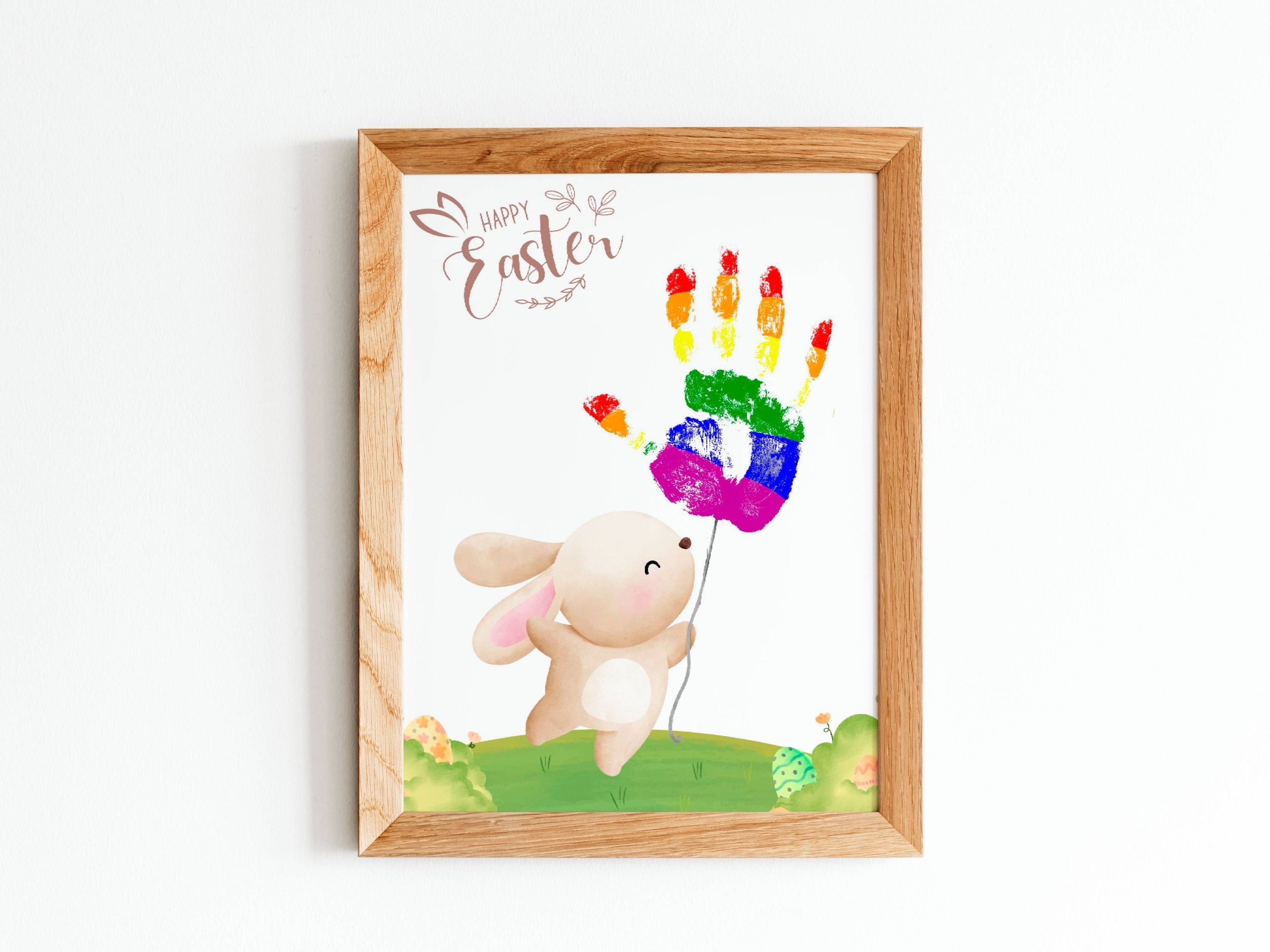 Easter Handprint Craft, Bunny Craft, Baby Keepsake, Daycare Crafts ...