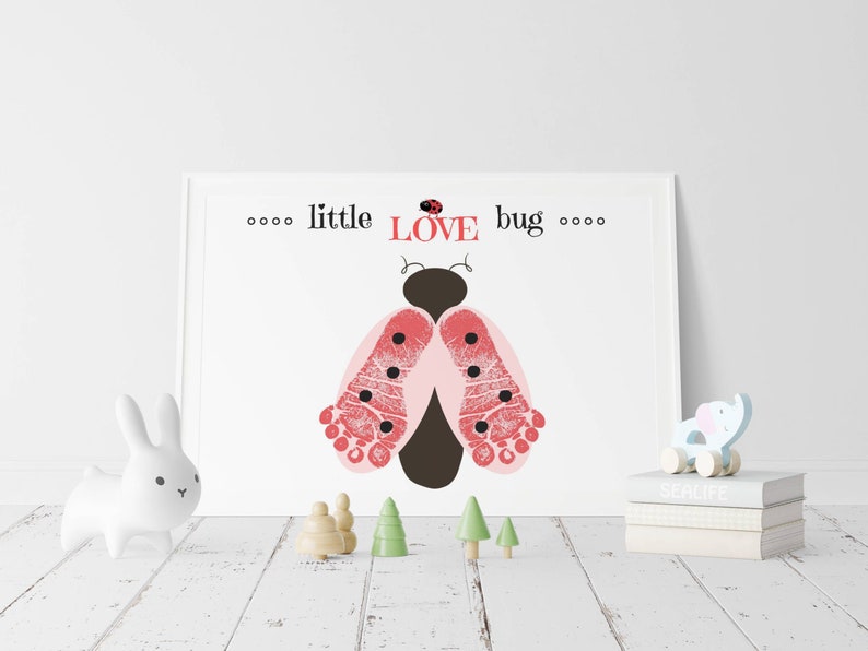 Ladybug Footprint Craft, Toddler Crafts, Daycare Crafts, Baby Keepsake ...