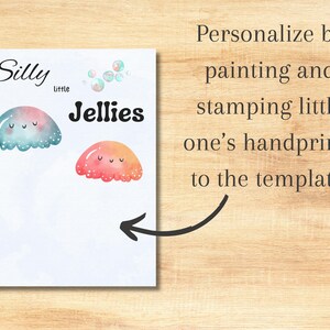 Jellyfish Handprint Craft, Crafts for 2 Kids, Ocean Paint Activity ...