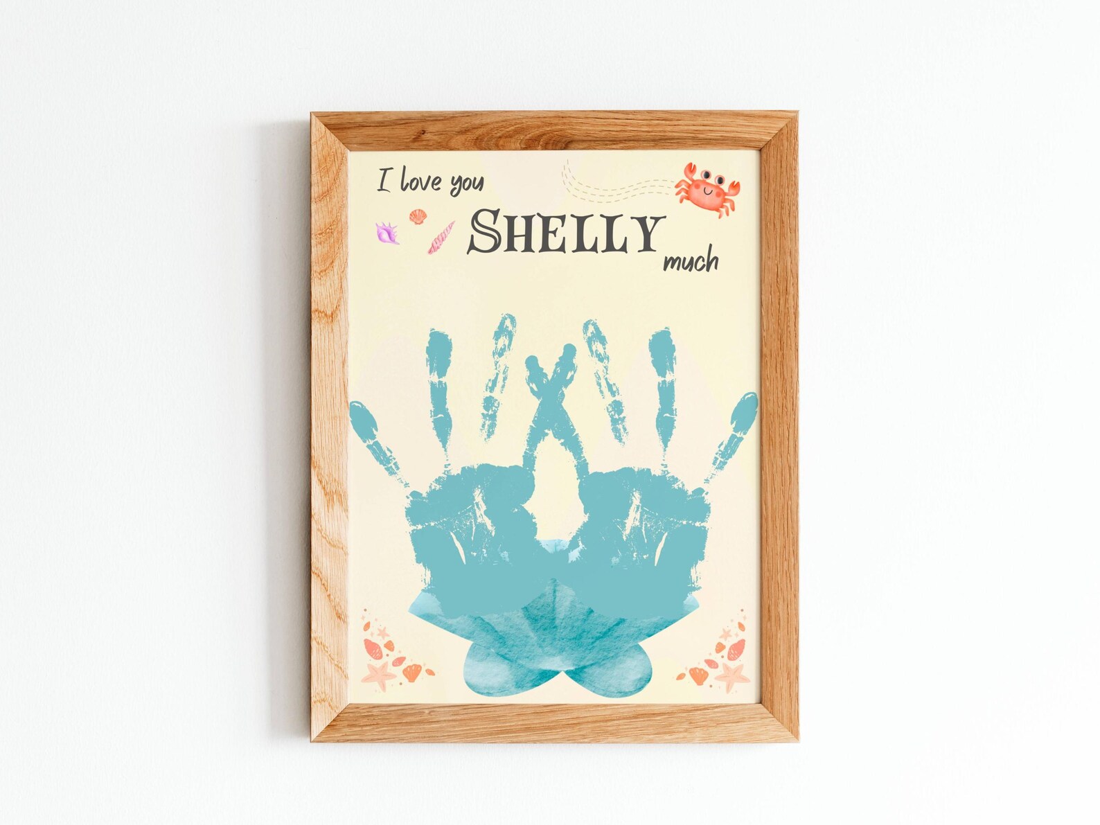 Shell Handprint Craft; Crafts for Kids; Daycare Activity; Baby Keepsake ...