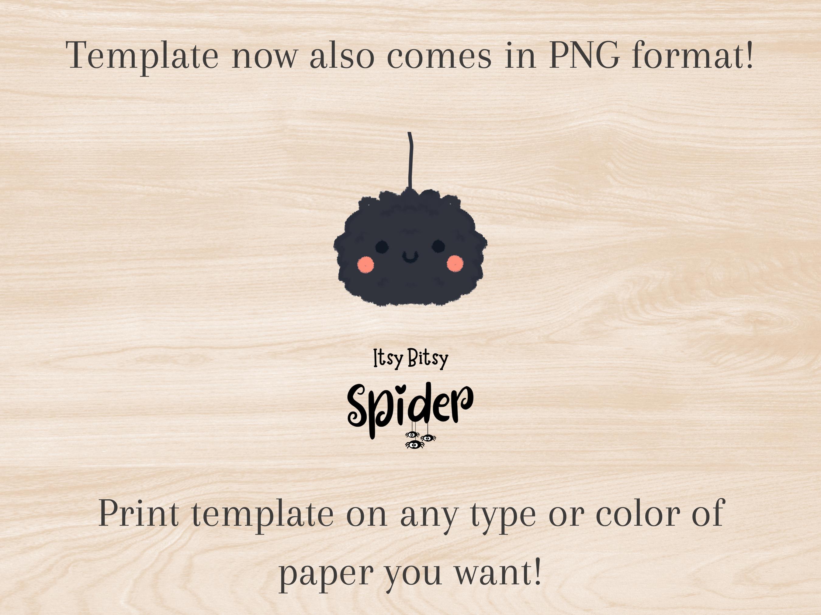 Itsy Bitsy Spider Handprint Craft Template, Baby Keepsake, Printable ...