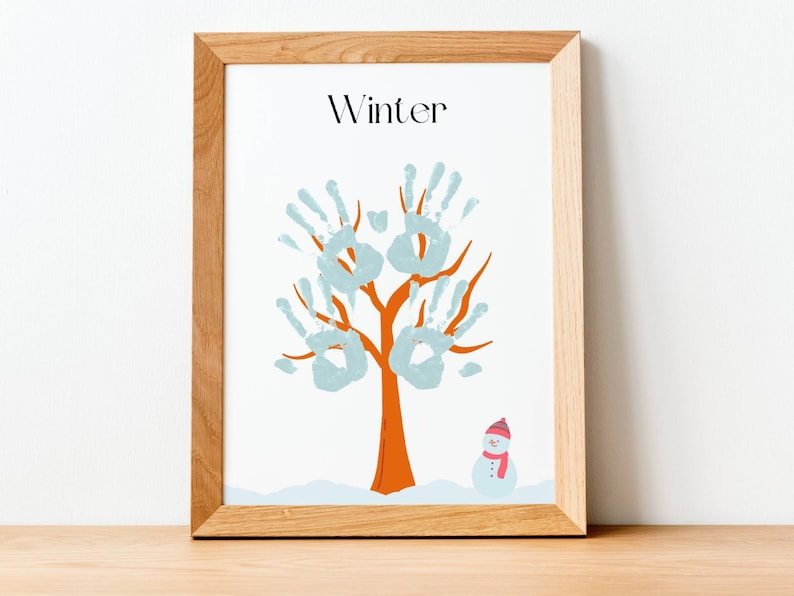 4 Seasons Handprint Craft, Printable Daycare Crafts, Toddler Activities ...