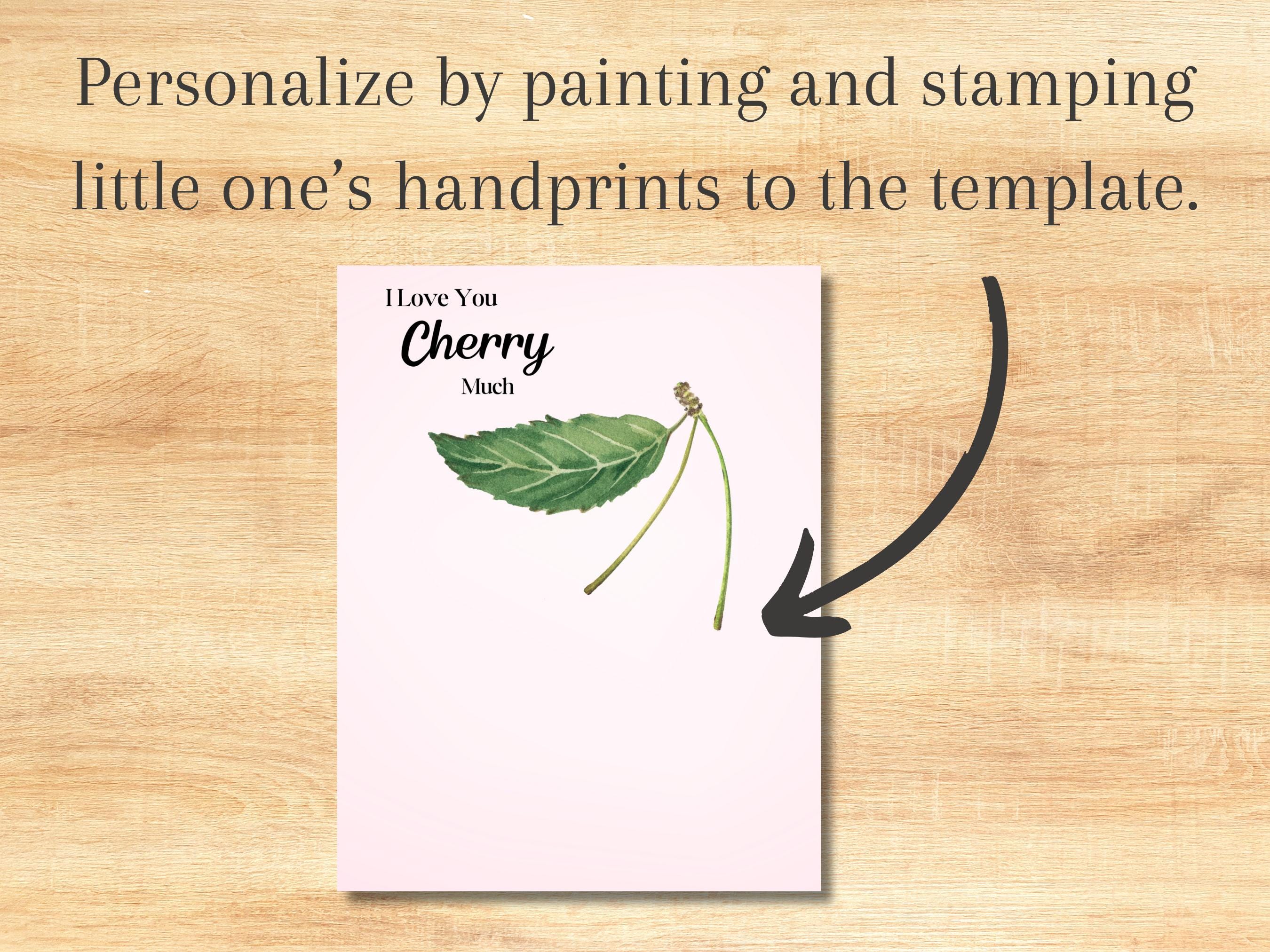 Cherry Handprint Craft, Baby Keepsake, Daycare Activities, Crafts for ...
