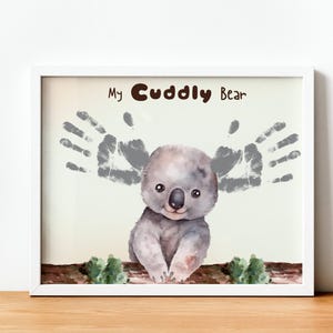 Koala Handprint Craft, Daycare Activity, Baby Keepsake, Cute Animal ...