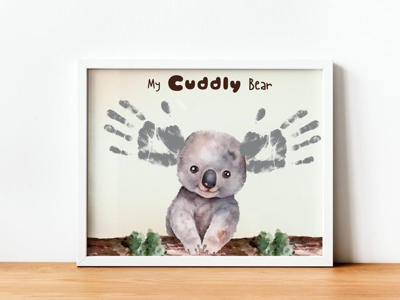 Koala Handprint Craft, Daycare Activity, Baby Keepsake, Cute Animal ...