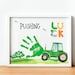 St. Patrick's Day Handprint Craft, Pushing My Luck Tractor Craft, Baby ...
