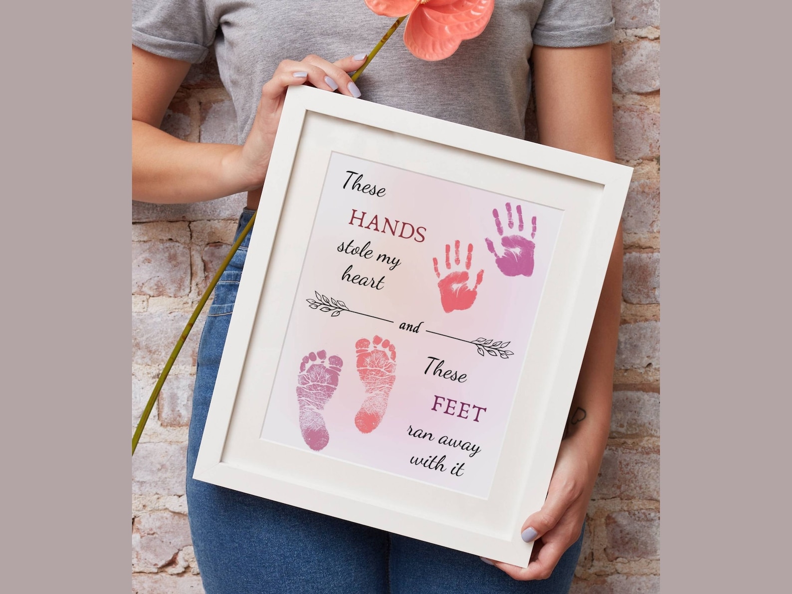 Handprint and Footprint Craft, Printable Craft, Daycare Craft, Baby ...