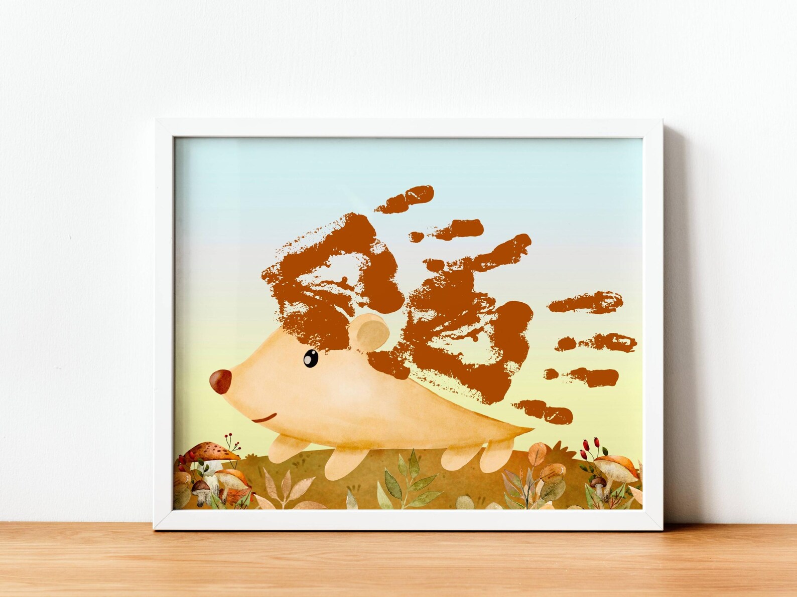 Hedgehog Handprint Craft, Baby Keepsake, Daycare Activity, Animal Craft ...