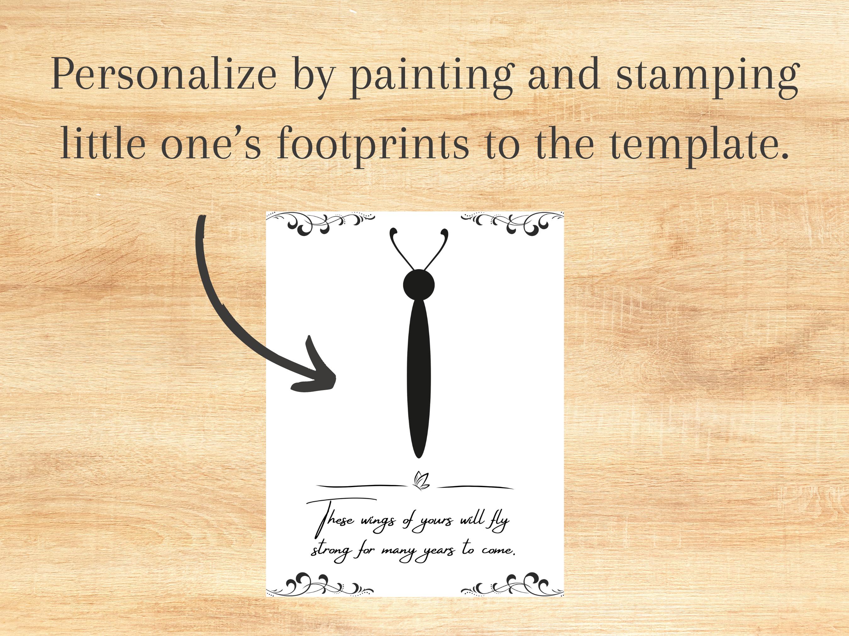 Butterfly Footprint Craft, Footprint Art, Baby Keepsake, Daycare Craft ...