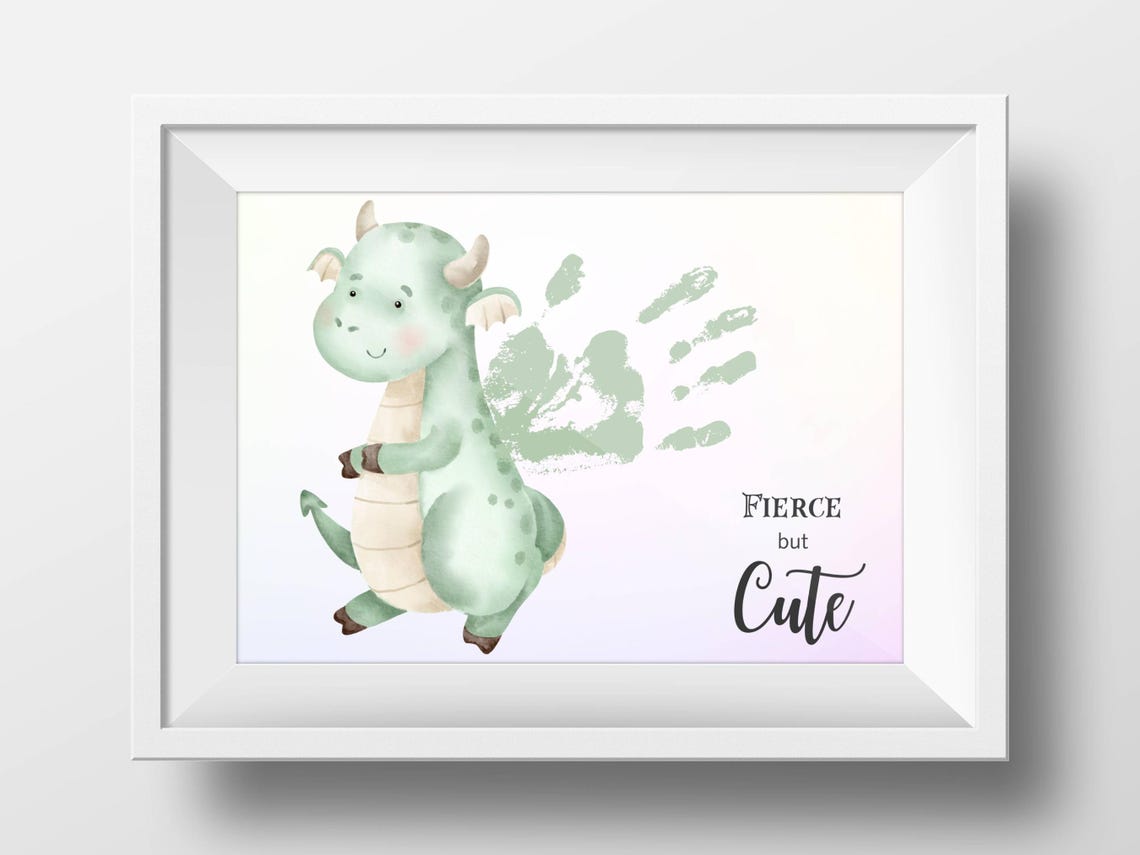 Dragon Handprint Craft, Baby Keepsake, DIY Craft (pdf, Jpg, Png) - Etsy