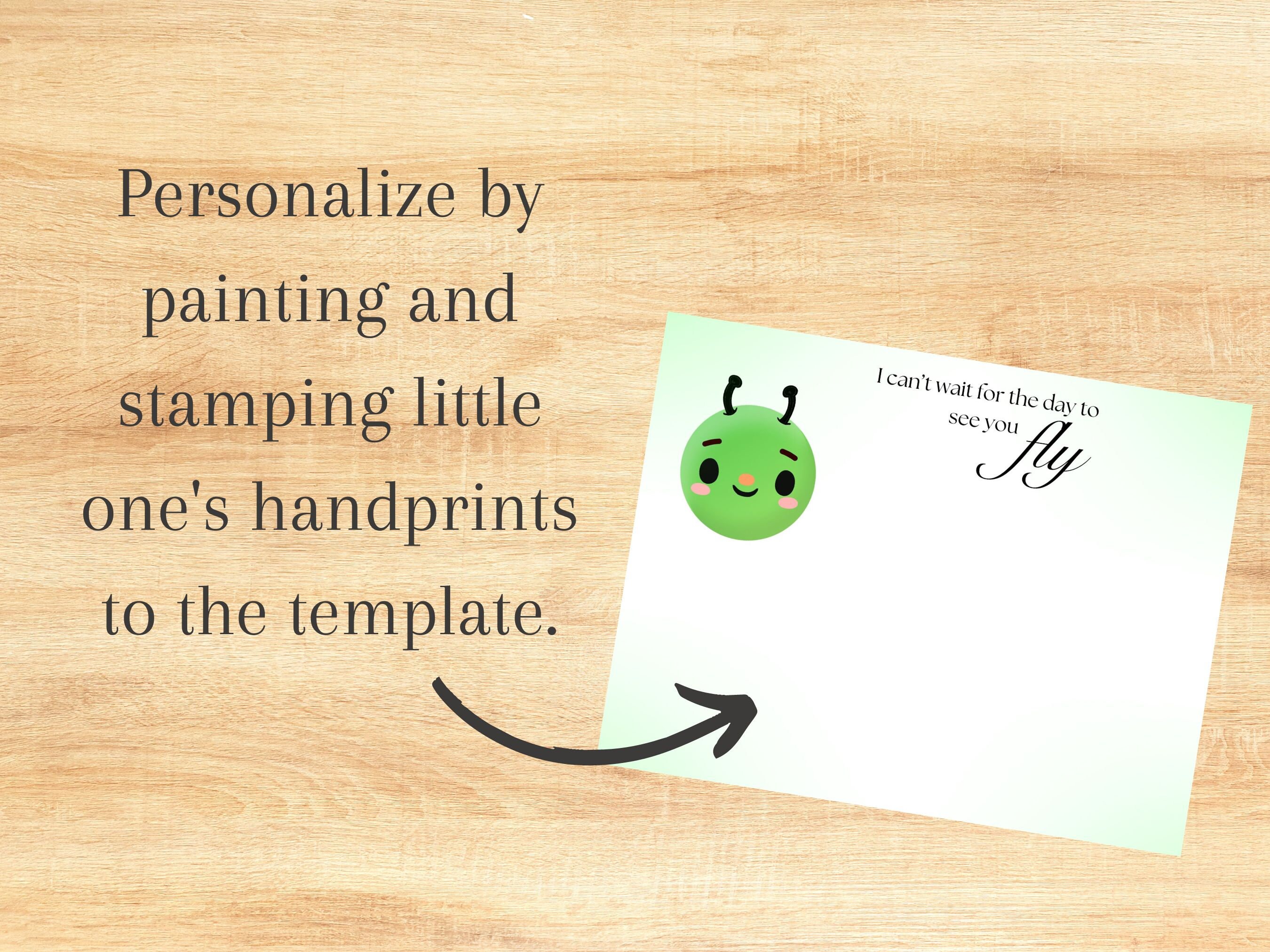 Caterpillar Handprint Keepsake Craft, Kids Activity (PDF, JPG) - Etsy