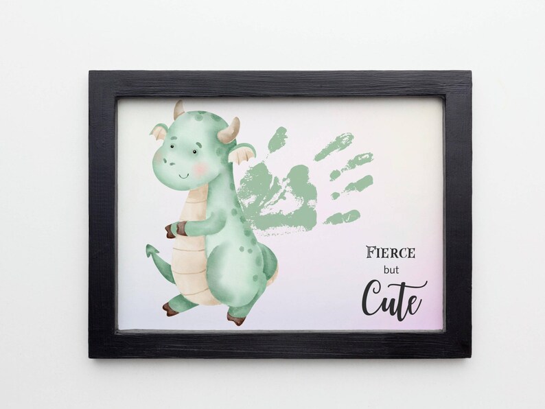 Dragon Handprint Craft, Baby Keepsake, DIY Craft (pdf, Jpg, Png) - Etsy