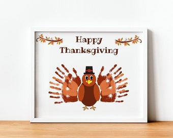 Thanksgiving Handprint Craft Fall Preschool Activity - Etsy
