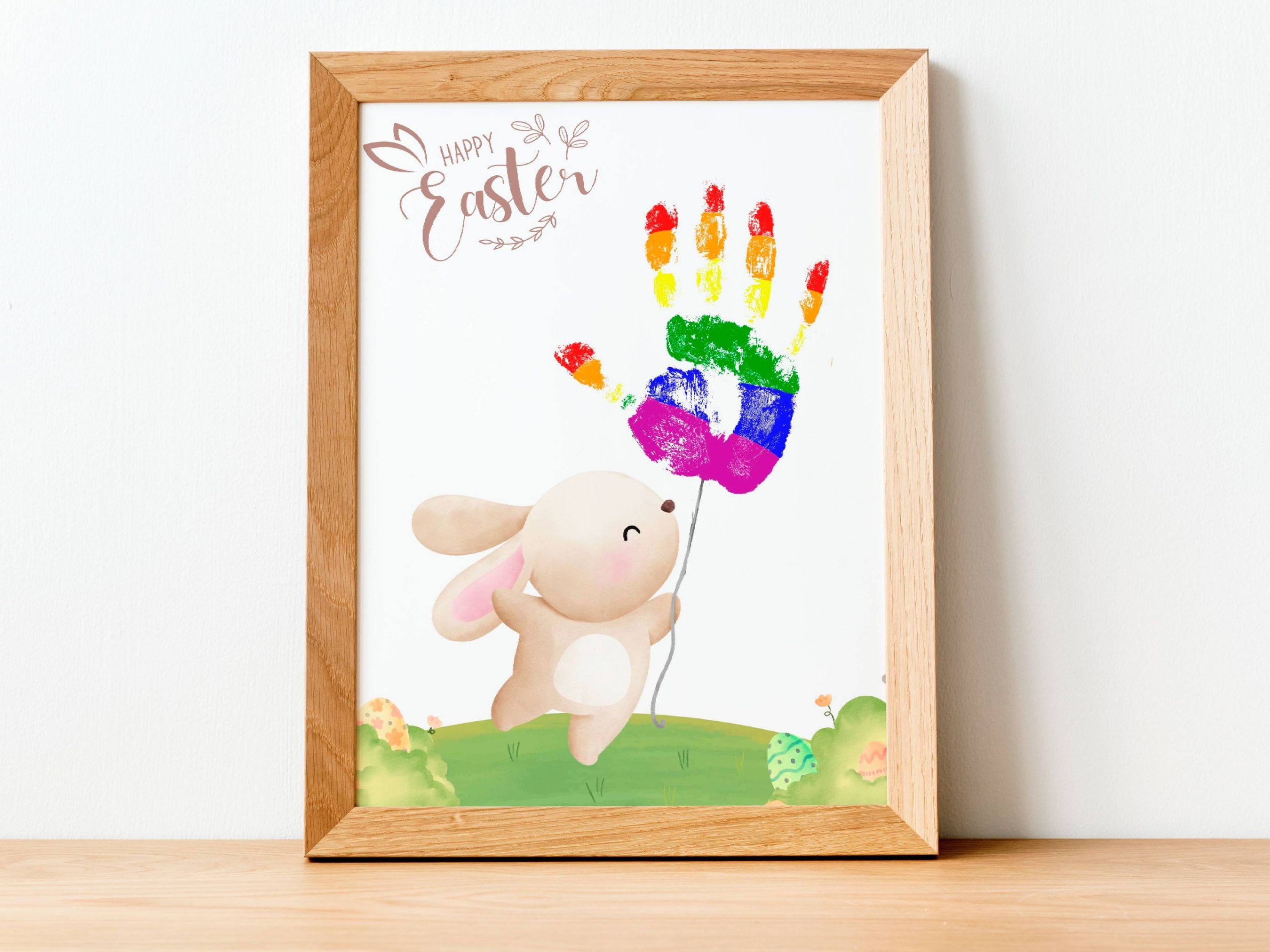 Easter Handprint Craft, Bunny Craft, Baby Keepsake, Daycare Crafts ...