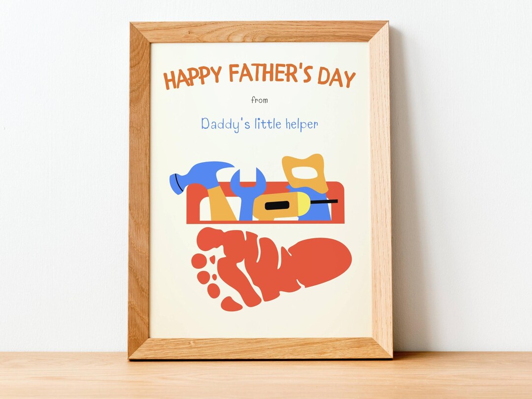 Father's Day Toolbox Craft, Baby Keepsake, Crafts for Kids, Daycare ...