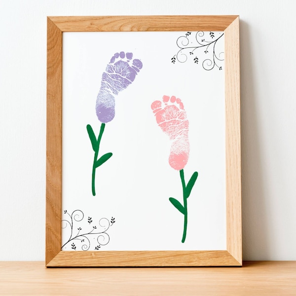 Footprint Flower - Etsy