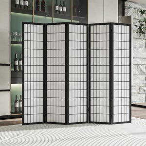 Japanese Style Wooden Room Divider Screen: Elegant Partition Separator ...