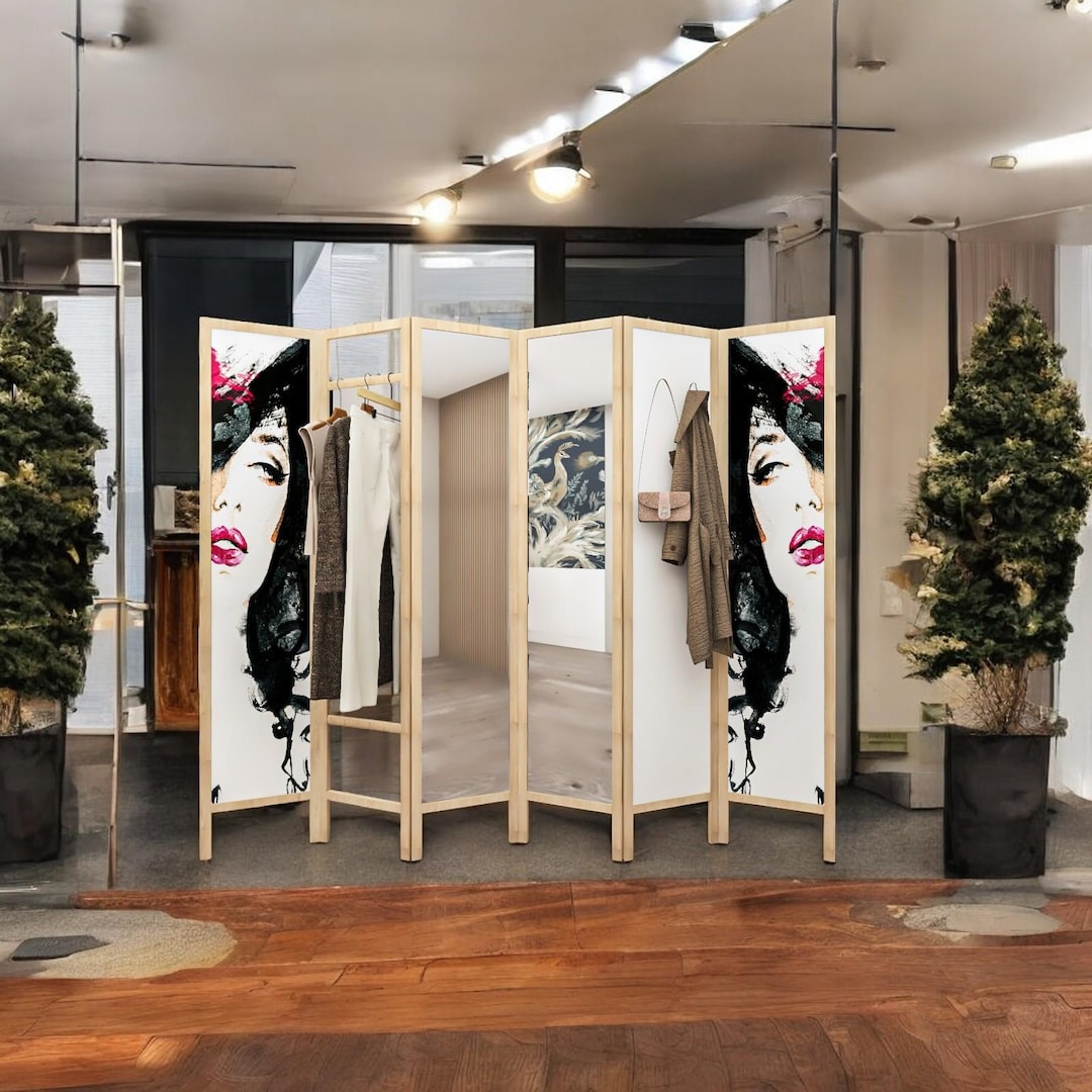 Room Divider, Hanger Room Divider, Dressing Screen, Folding Screen ...
