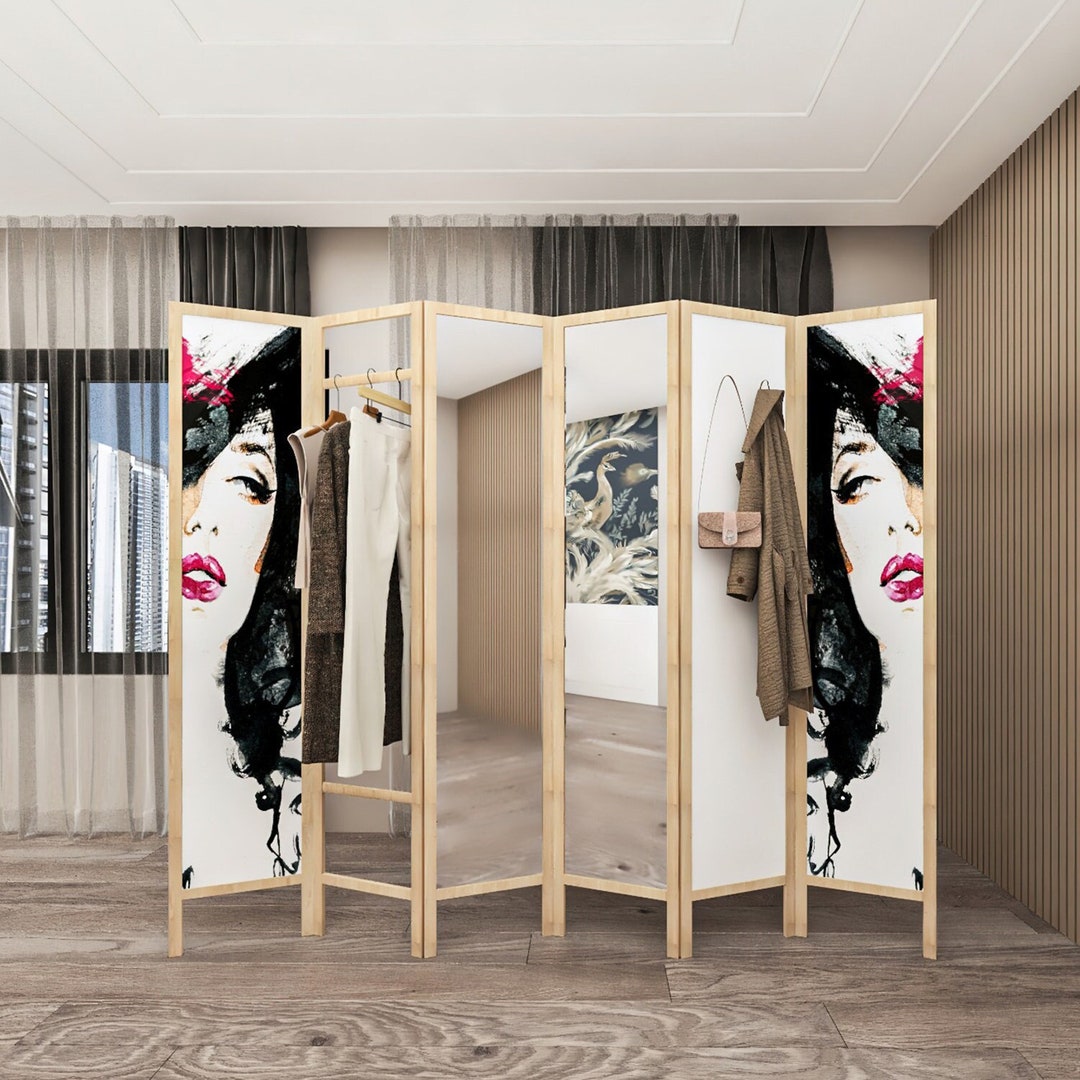 Room Divider, Hanger Room Divider, Dressing Screen, Folding Screen ...