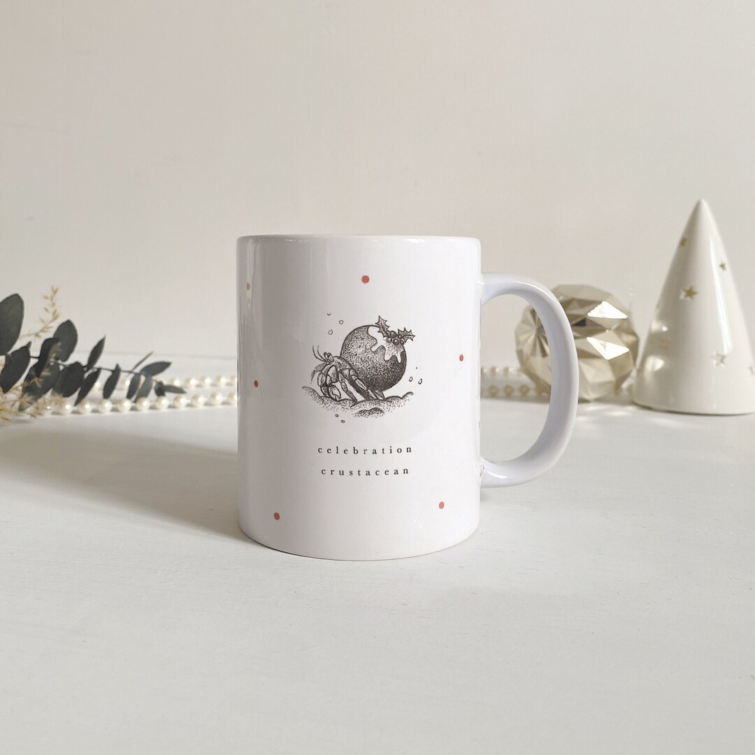Celebration Crustacean Hermit Crab Novelty Animal Mug Cute Christmas ...