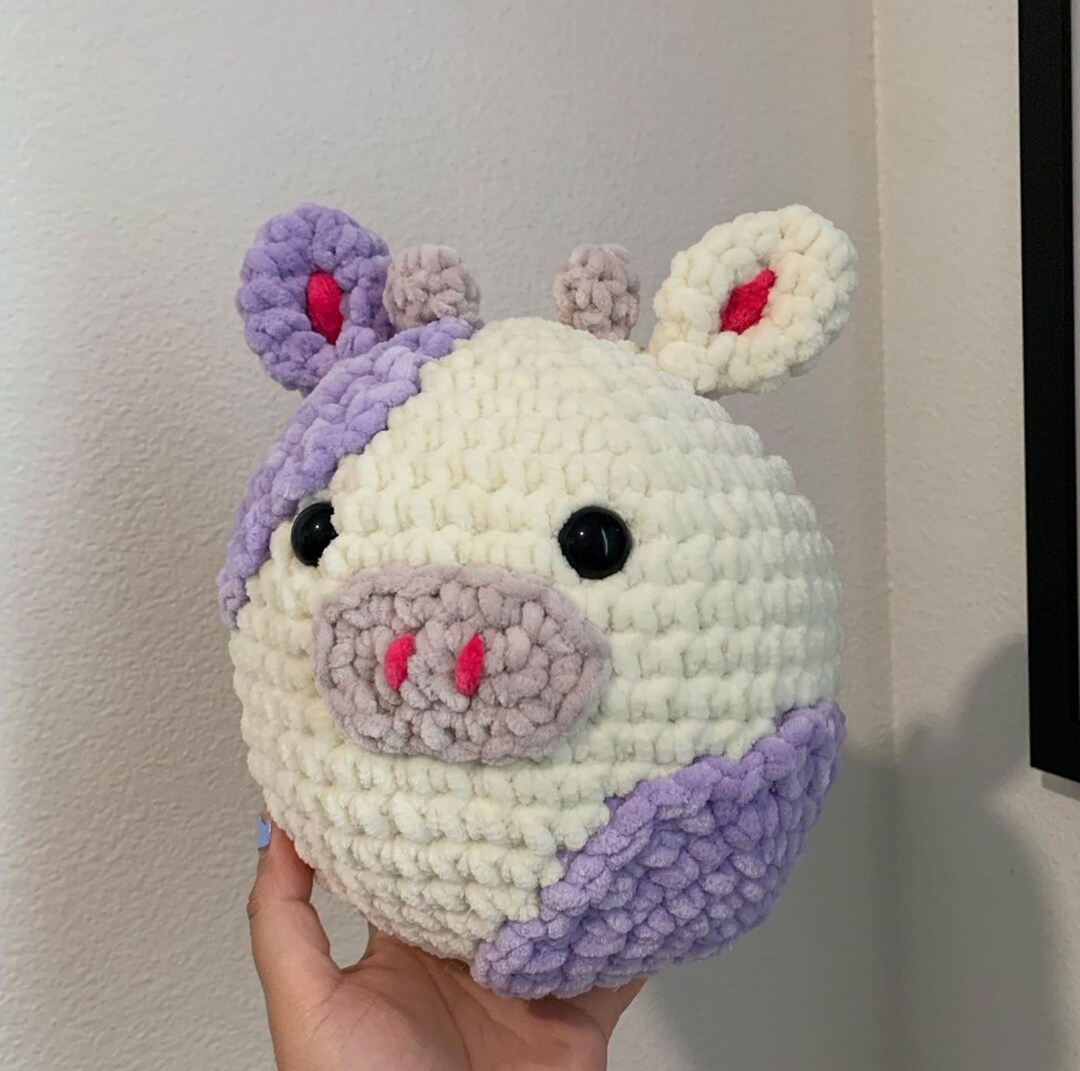 Squishy Cow Plush Crochet Pattern PDF Squishy Cow Amigurumi - Etsy