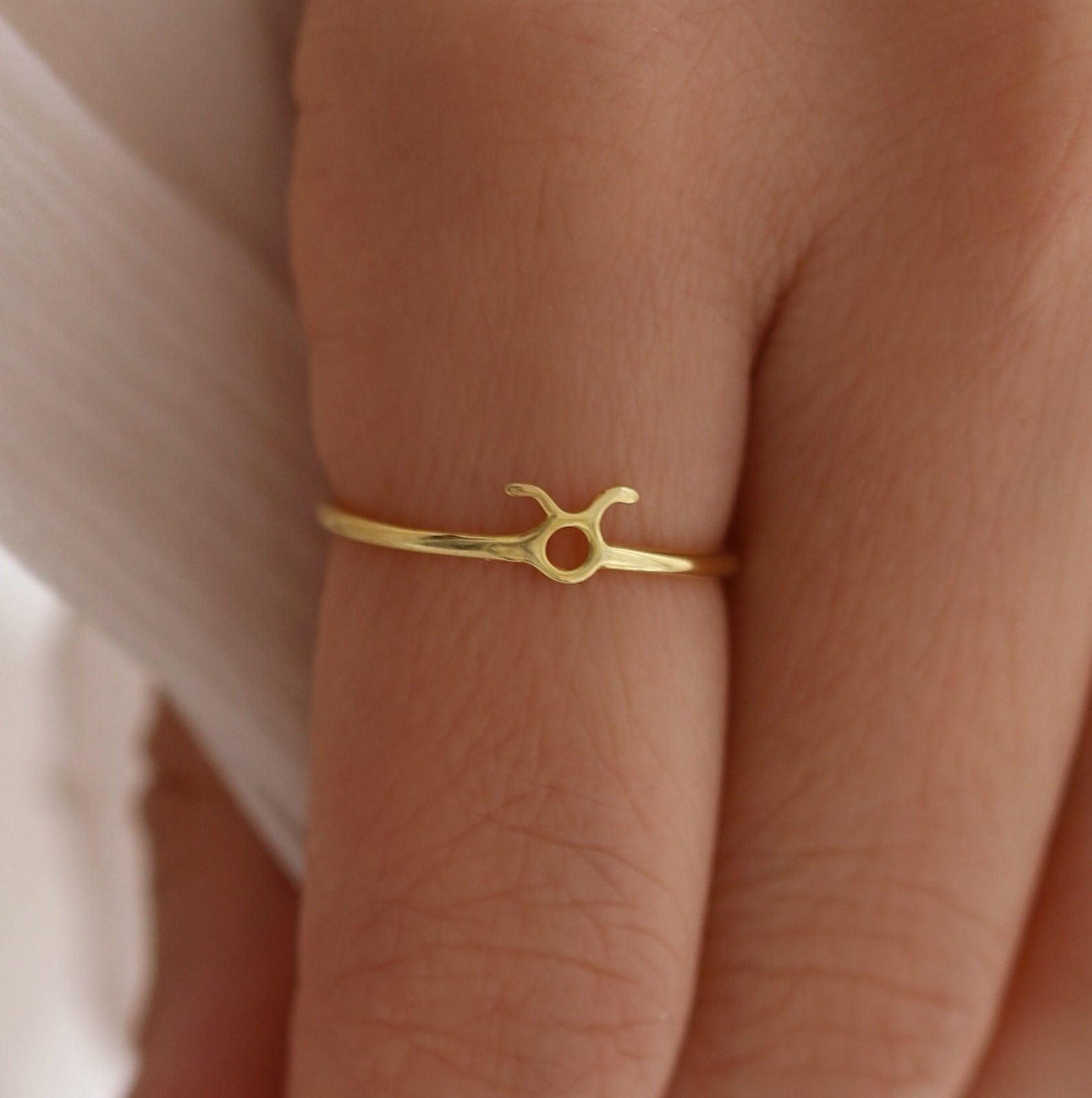Personalized Zodiac Sign Ring Dainty Constellation Rings - Etsy