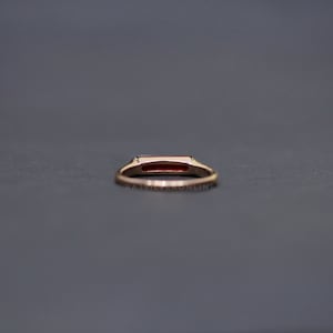 Hydro Red Garnet Ring, 18k Rose Gold Plated, 925 Sterling Silver Ring ...