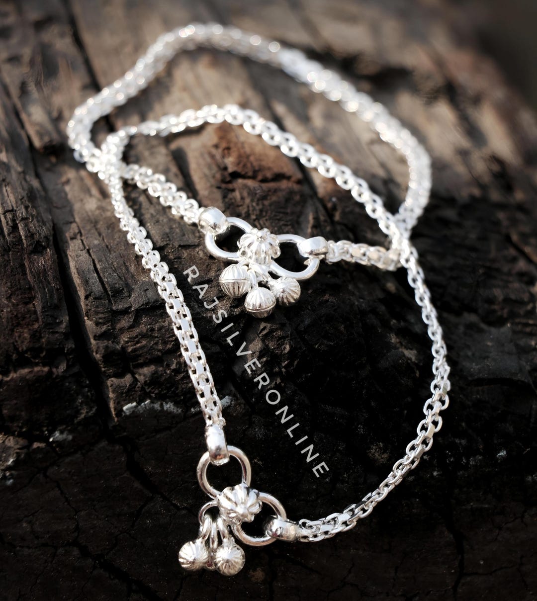 Handmade Sterling Silver Jingle Bell Anklet: Dainty Daily Wear Jewelry ...