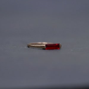 Hydro Red Garnet Ring, 18k Rose Gold Plated, 925 Sterling Silver Ring ...