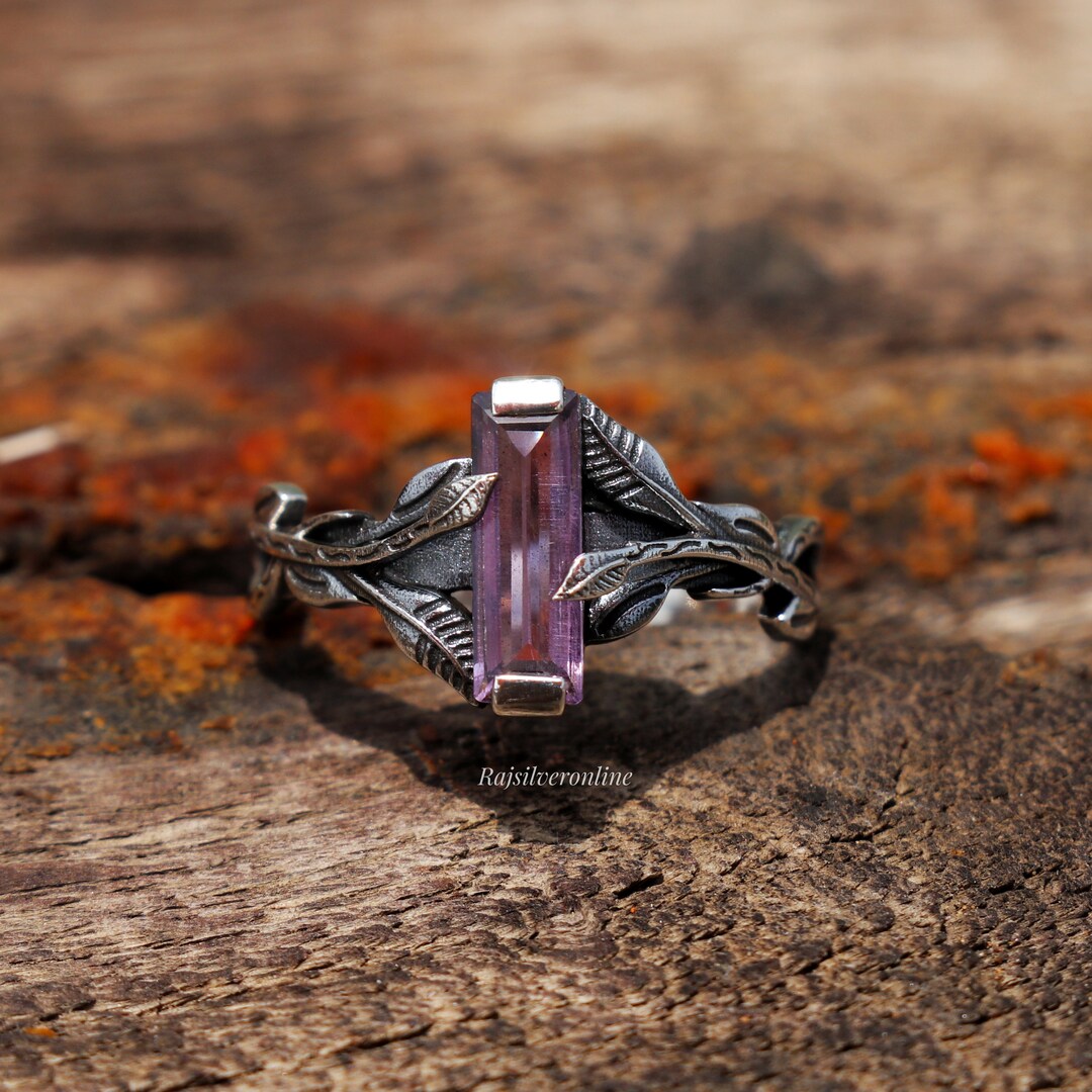 Silver Tree Branches Ring, Leaves 925 Sterling Silver Ring, Unique ...