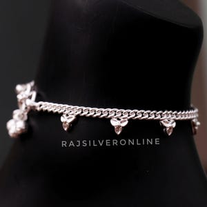 Sterling Silver Jingle Bell Anklet: Artisan Handmade Ankle Bracelet ...