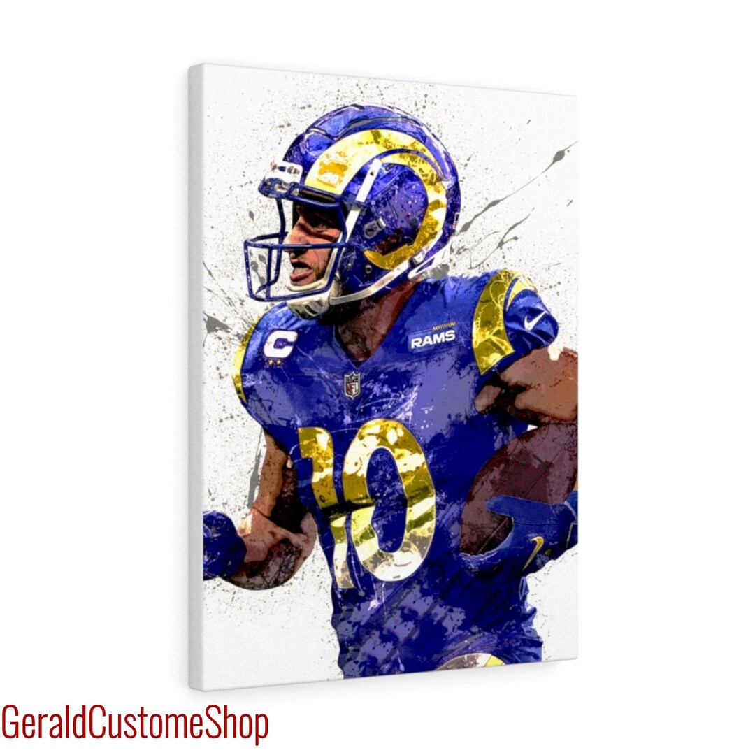 Cooper Kupp Los Angeles Rams Abstract Canvas Poster Wall Art Home Decor ...
