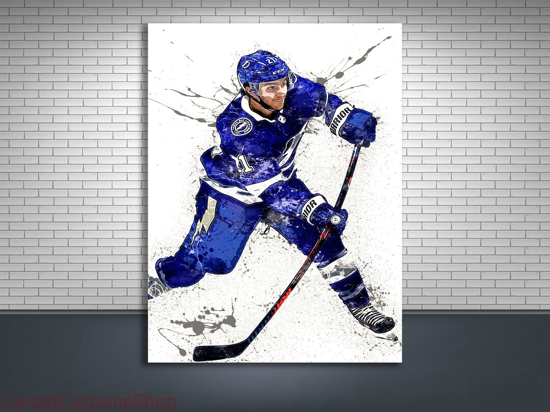 Brayden Point Tampa Bay Lightning Abstract Canvas Poster Wall Art Home ...
