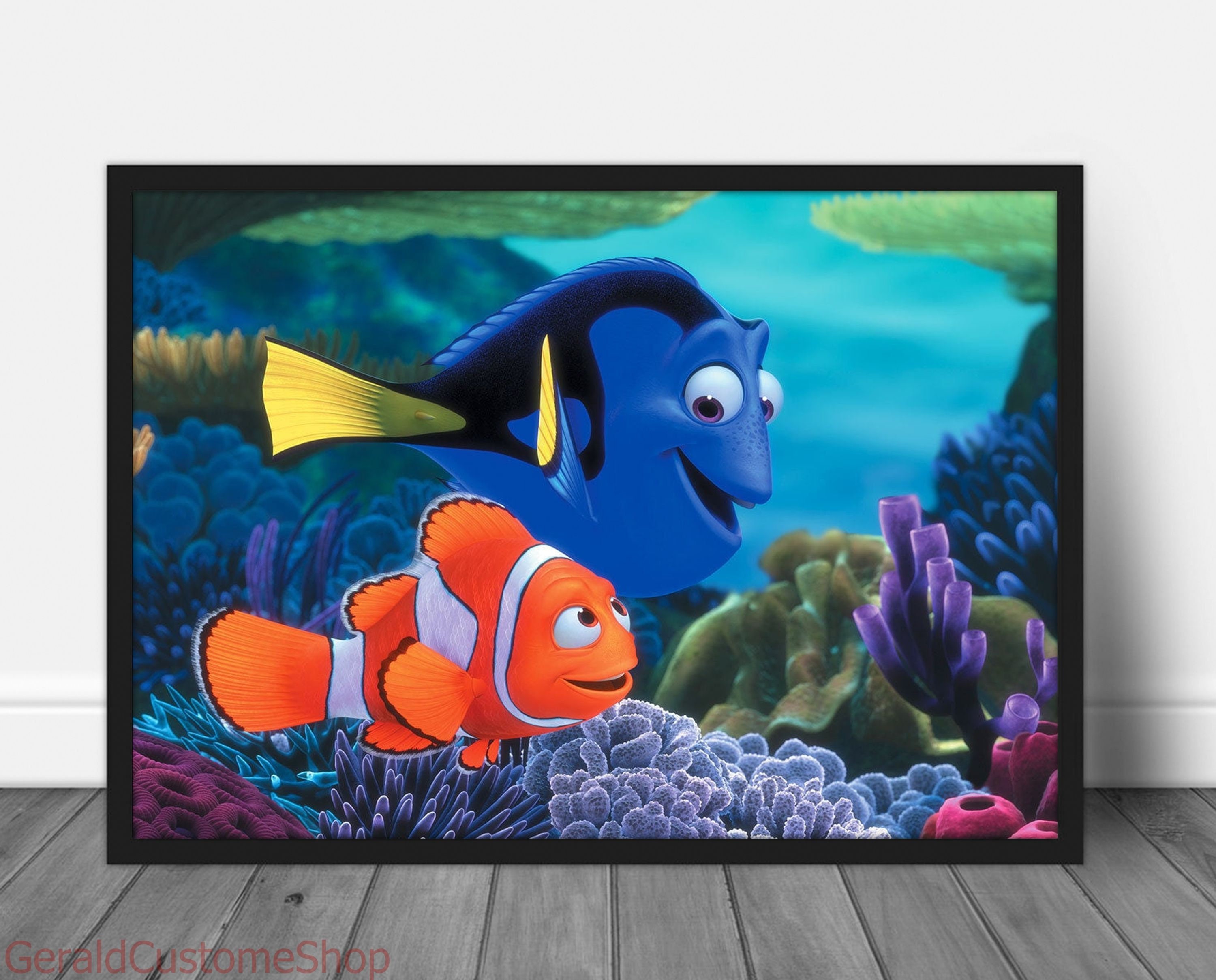 Finding Nemo Dory and Marlin Movie Canvas Poster Wall Art Home Decor ...