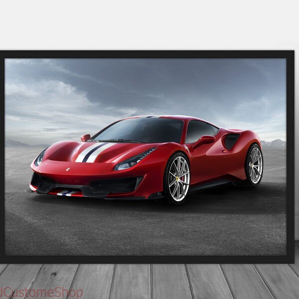 Ferrari Poster Canvas - Etsy