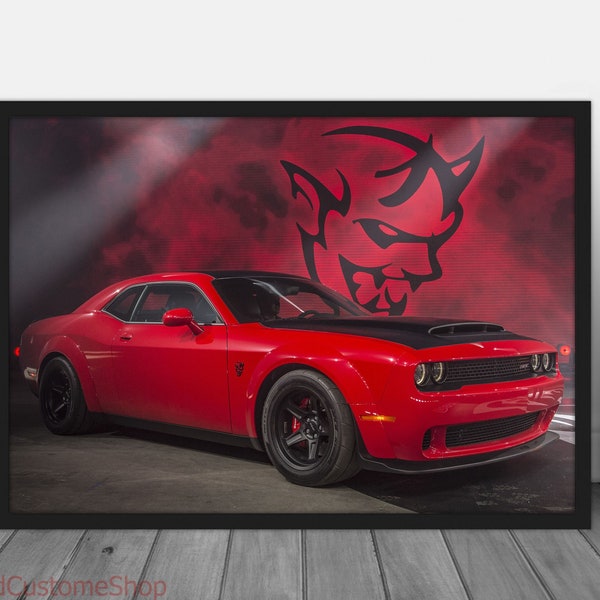 Dodge Challenger Poster - Etsy