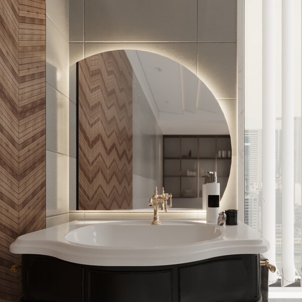 Half Circle Mirror - Etsy