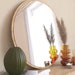 Modern OAK Frame Round Mirror Decorative Hanging Mirror - Etsy