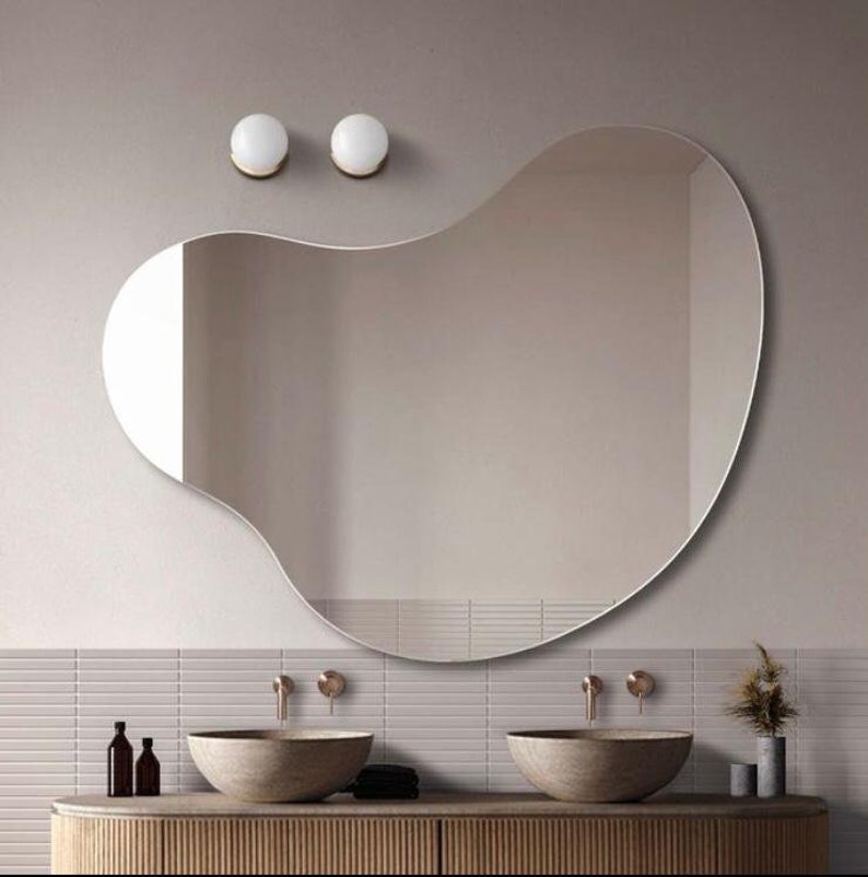 Large Asymmetrical Wall Unique Modern Organic Mirror - Etsy