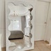 Led Lighted Floor Length Mirror Illuminated Squiggle Full Length Mirror ...