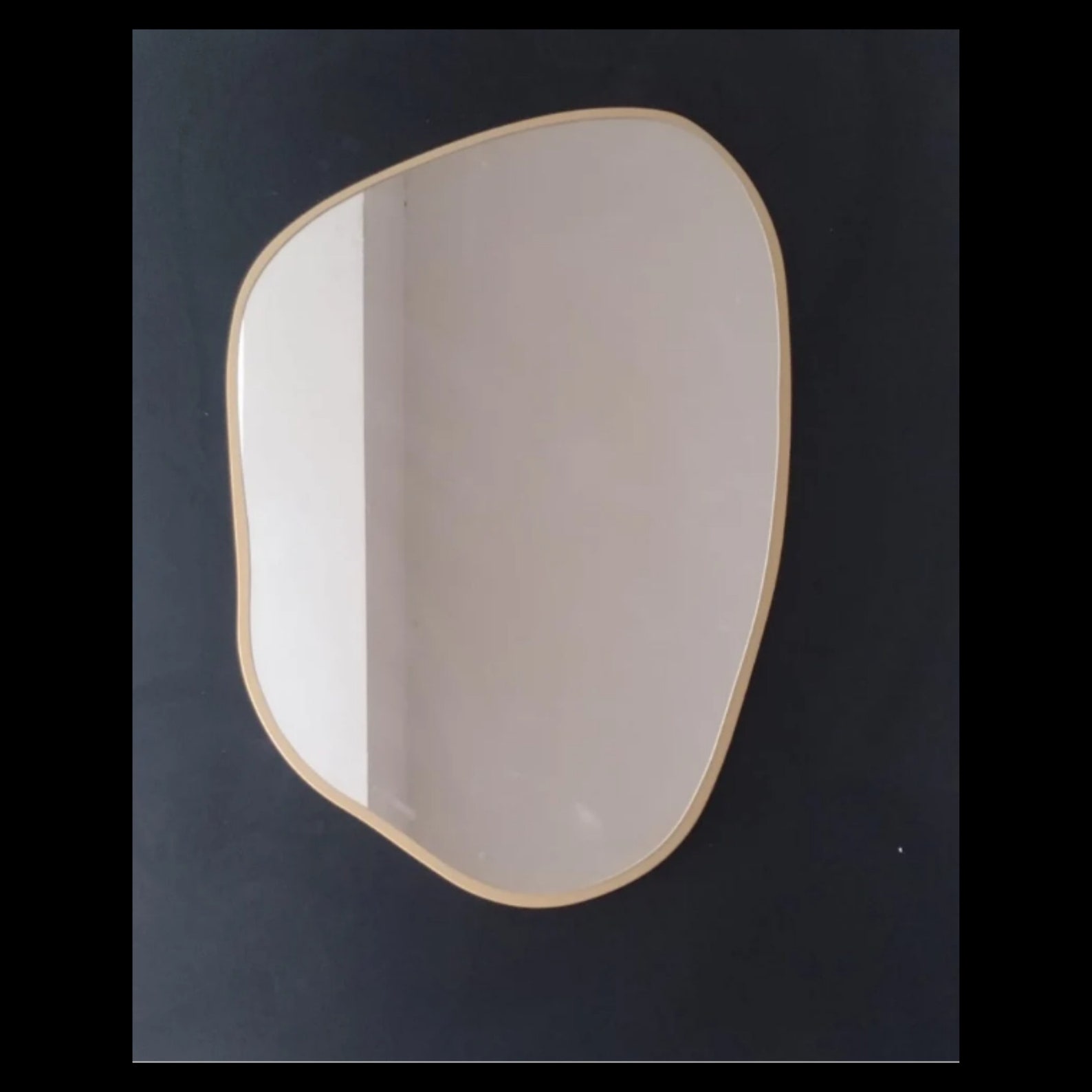 Gold Framed Assymetrical Mirror Irregular Mirror Bathroom - Etsy