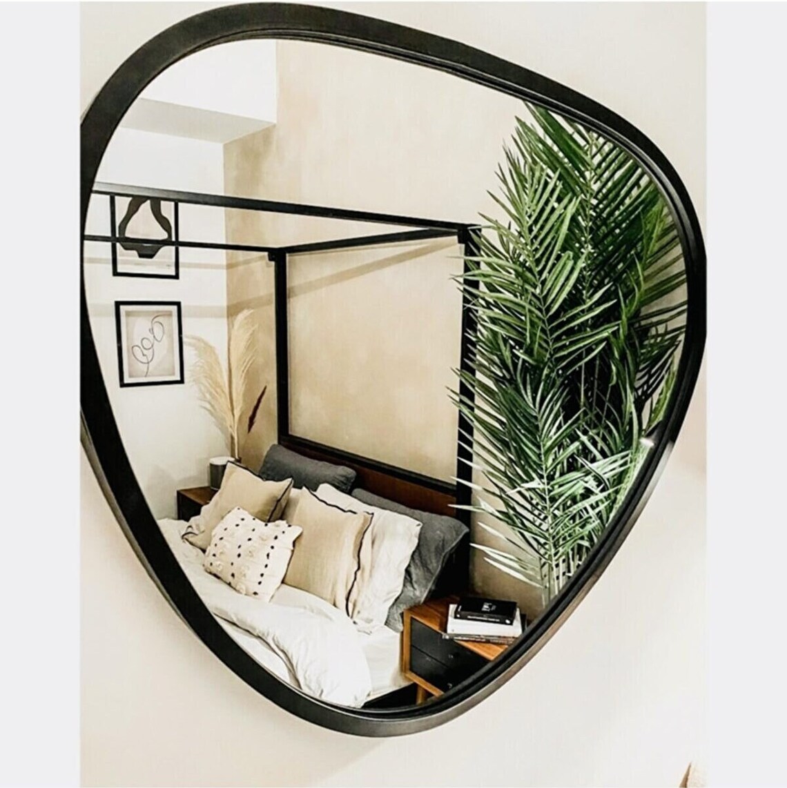 Irregular Entry Mirror Asymmetric Console Mirror - Etsy