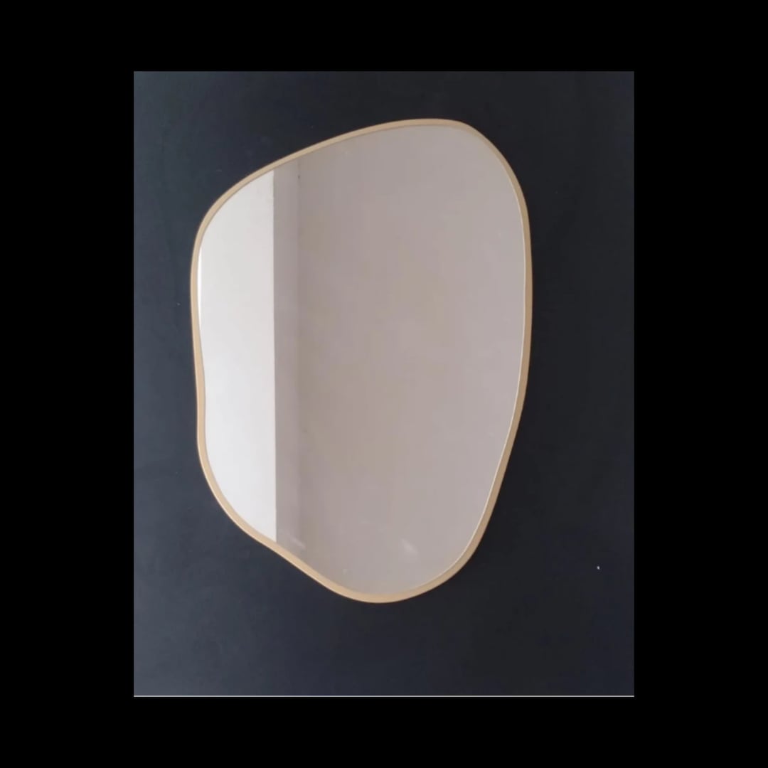 Gold Framed Assymetrical Mirror Irregular Mirror Bathroom Mirror ...