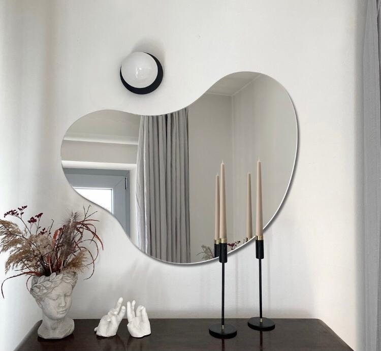 Large Asymmetrical Wall Unique Modern Organic Mirror - Etsy