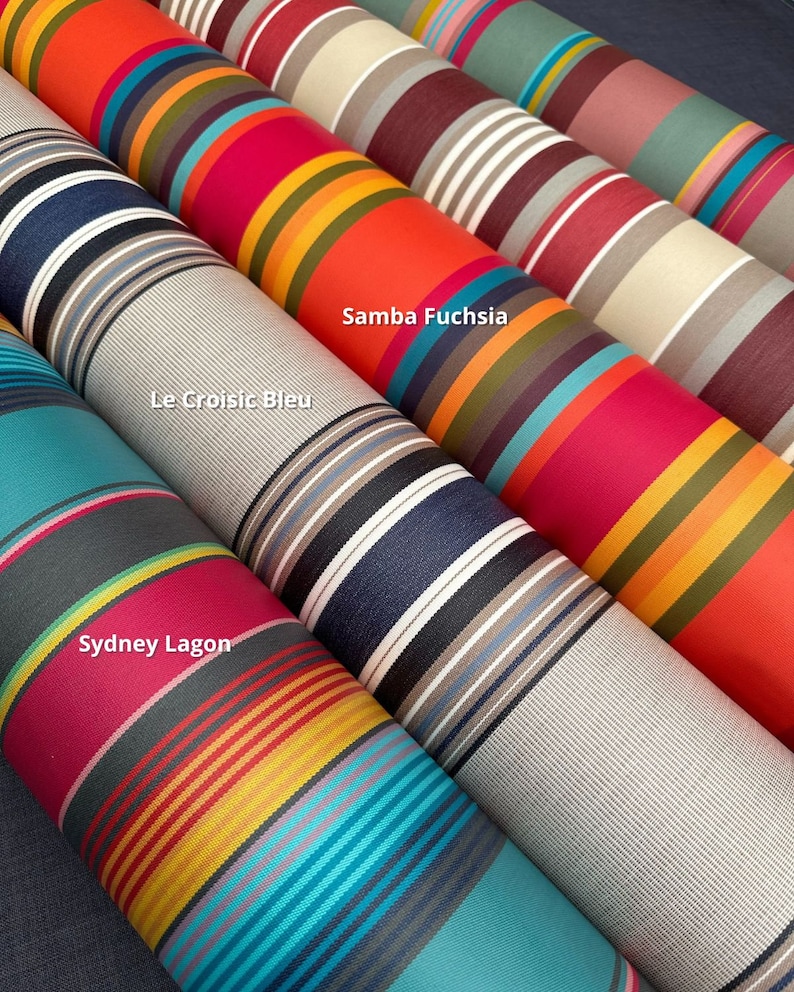 Striped Coated Outdoor Canvas Fabric, Double Acrylic Coating ...