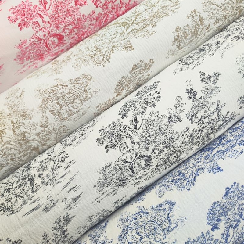 Toile Fabric - Etsy