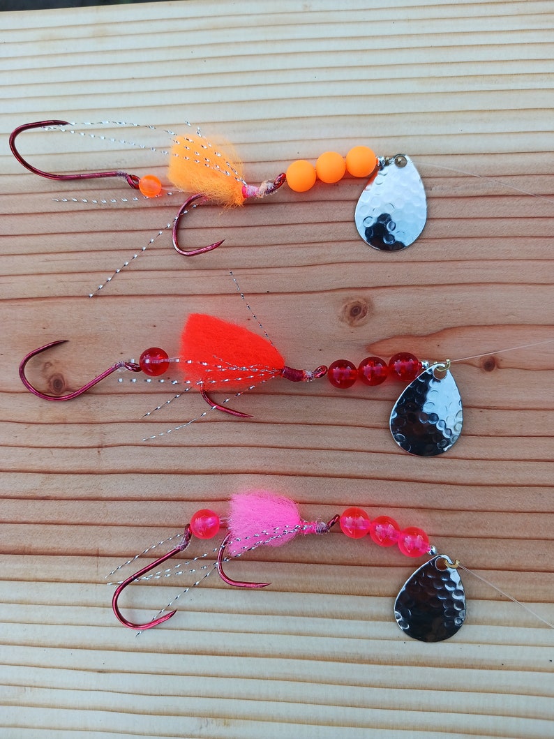 Chinook / Coho Roe Bug Spinner Fishing Lure - Etsy