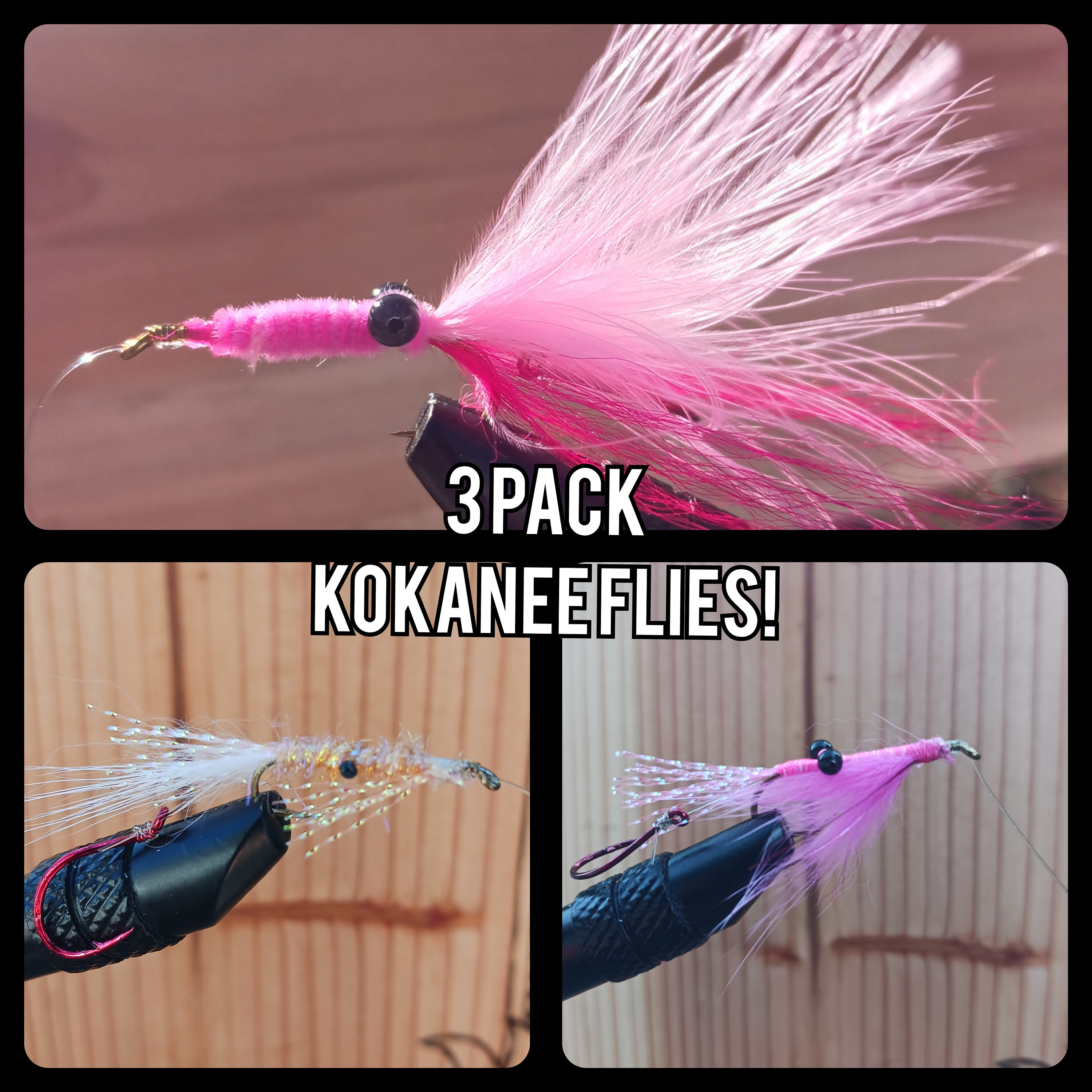 Kokanee Trolling Flies 3 Pack - Etsy