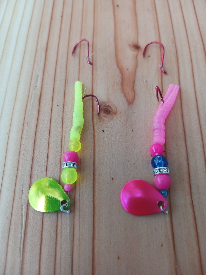 Micro Worm Spinner Fishing Lure - Etsy